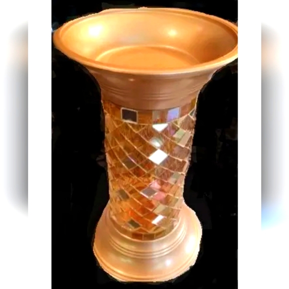 PartyLite | Accents | Partylite Gold Global Fusion Mosaic 9 Inch Column ...